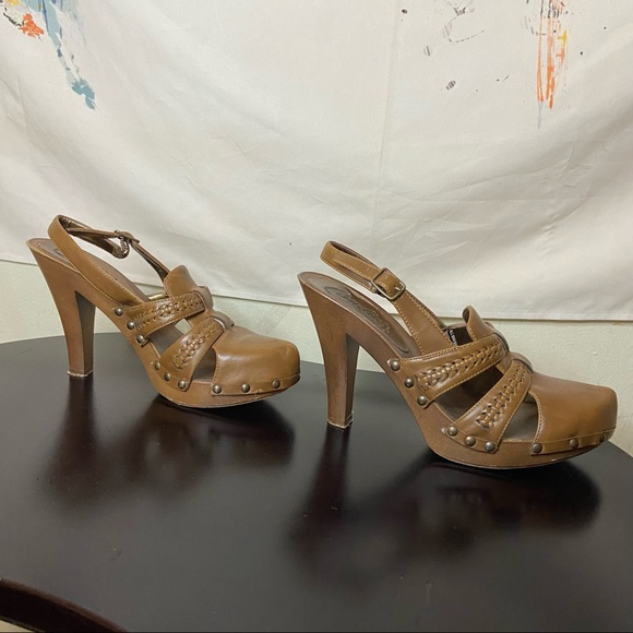 Candie's | Shoes | Vintage Candies Rachelle 9s Wooden Platform Heels ...